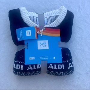 Aldi | Sweaters | Aldi Gear Christmas Sweater Navy W Deer Large 223 ...
